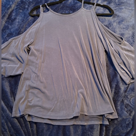 Hummingbird | Tops | Hummingbird Small Off The Shoulder Blueishgrey ...